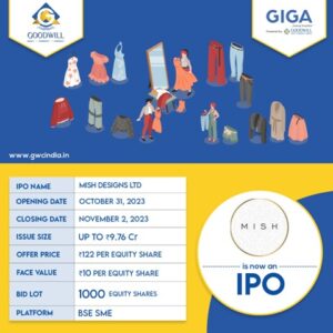 Mish Designs Limited IPO - Goodwill's Blog